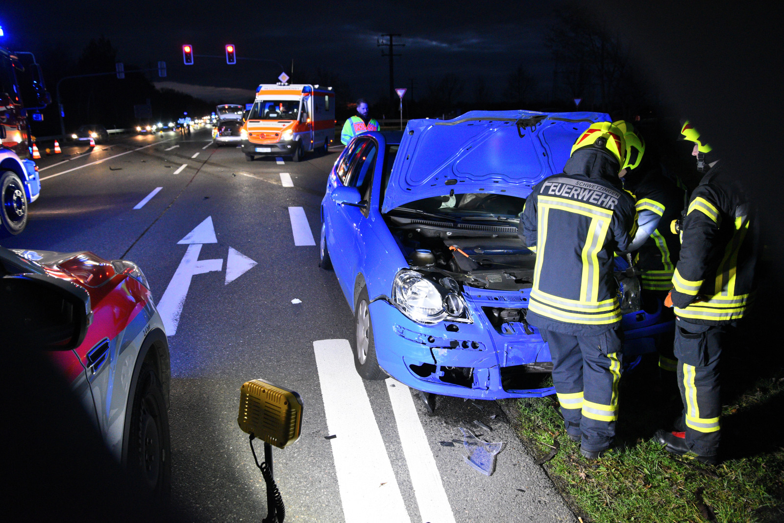 Schwetzingen: Unfall mit 3 Fahrzeugen auf der B 291 | Radio Regenbogen